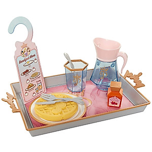 Disney Princess Style Collection Room Service Pretend Play Toy Set - with Serving Tray, Plate Cover, Pitcher & More for A Great Pretend Travel Experience - Girls Ages 3+