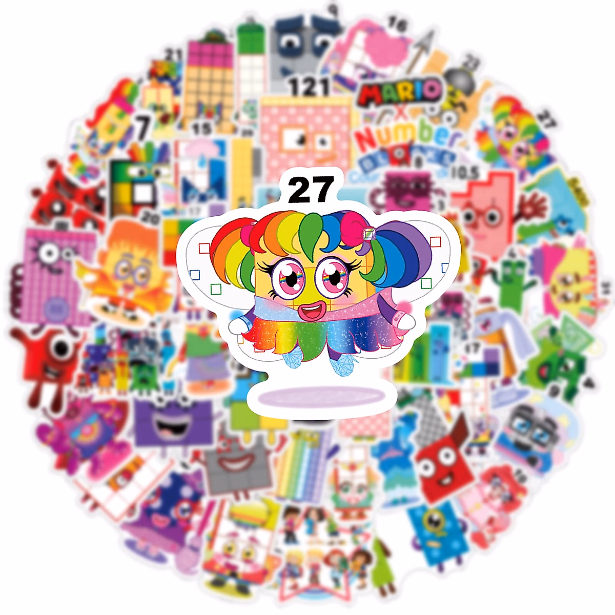 52pcs Animated TV Series Cartoon Deacls Stickers Pack | Anime PVC Waterproof Sticker for Adults Water Bottle Skateboard Scrapbook