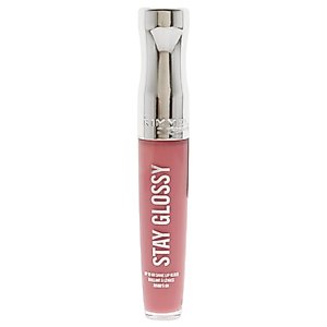 Rimmel Stay Glossy Lip Gloss - Non-Sticky and Lightweight Formula for Lip Color and Shine - 150 Claridge's Ruby, .18oz