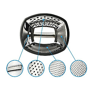 Spring Chef Box Grater, Stainless Steel with 4 Sides, Best for Parmesan Cheese, Vegetables, Ginger, Large Size