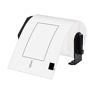 KCMYTONER Compatible for Brother DK-1247 Large Shipping Labels 4.07” x 6.4” (103mm x 164 mm) Die-Cut White Paper Labels for Brother QL Thermal Label Printers, 180 Labels per Roll, 5 Rolls