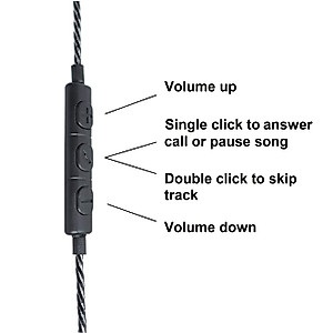 RadiArmor Anti-Radiation Air Tube Headphones with Microphone – Reduce RF to Negligible Levels (Black)