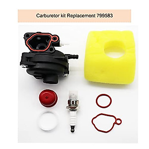 Replace 799583 Carburetor Kit - 593261 595656 591979 591160 - Fits for Lawnmower engine 300E 450E 500E 550EX 500 125cc 140cc 08P502 8P502 09P602 9P602