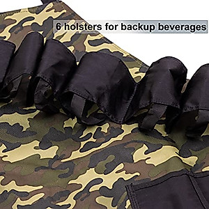 EZ Drinker Grill Master Grill Apron and Accessory Holds Beverages and Tools, Camouflage, One Size Fits All (CAM-APRON)