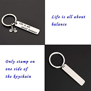 CENWA Funny Biker Lovers Gift Cycling Keychain Bicycle Gift Mountain Bike Ride Gift Life Behind Bars Keychain Gift for Biker Racer(Life Behind Bars)