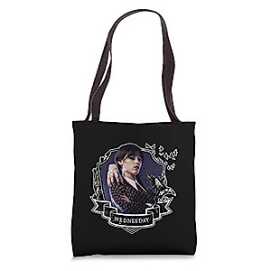 Wednesday Nevermore Frame Wednesday Tote Bag