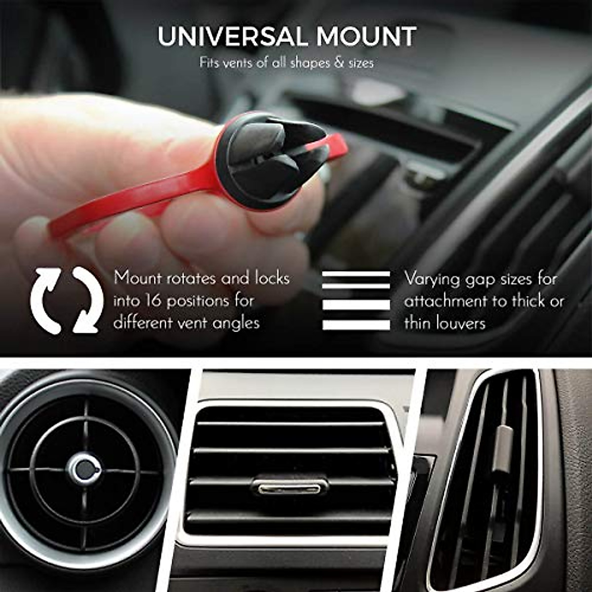 Saucemoto Dip Clip | An in-car sauce holder for ketchup and dipping sauces. As seen on Shark Tank (2 Pack, Black)