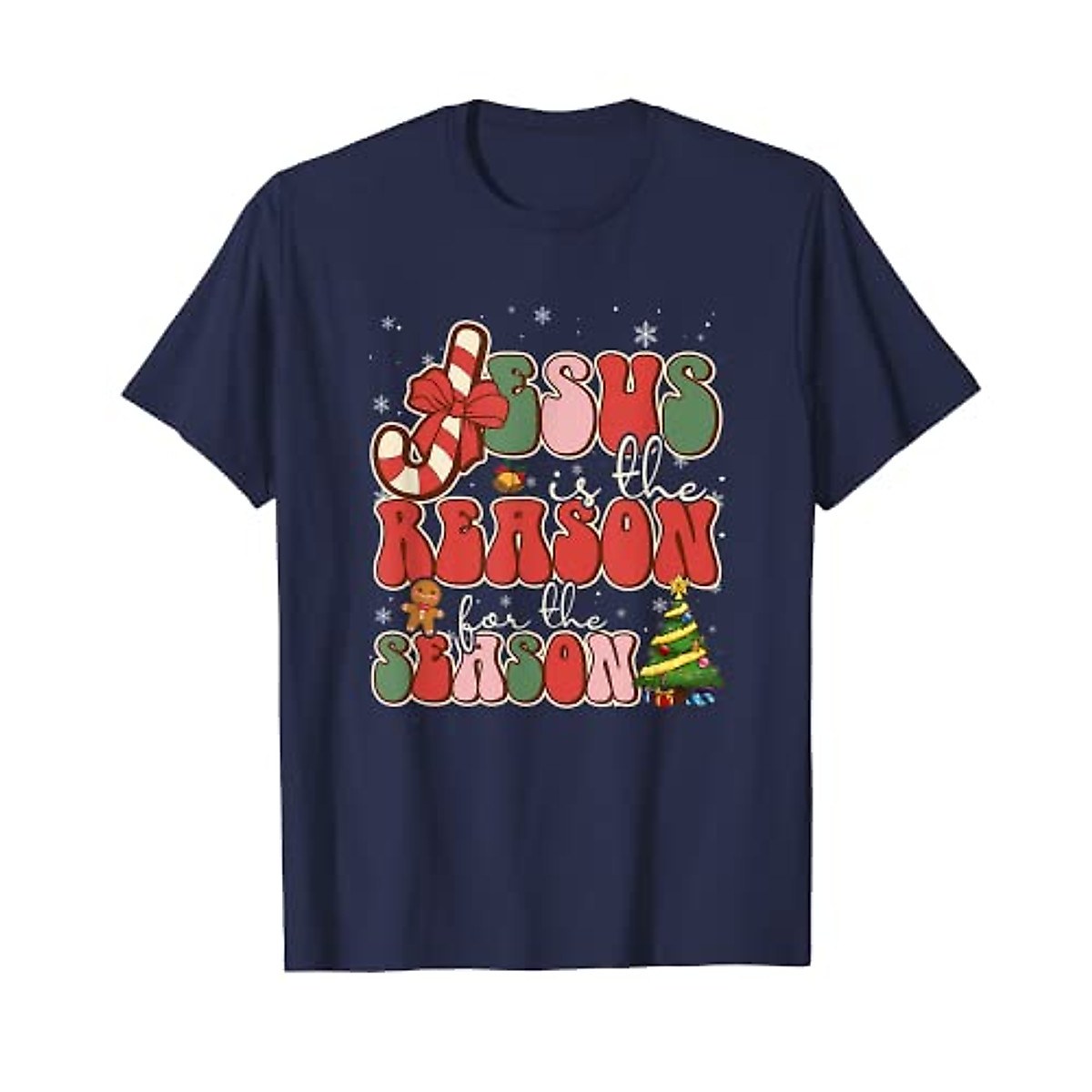 Christian Jesus The Reason Christmas Stocking Stuffer Gifts T-Shirt