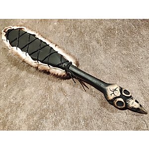 Beater Shamanic Black for tambourine Siberian Shamanic Drum Frame drum Mallet Handcrafted