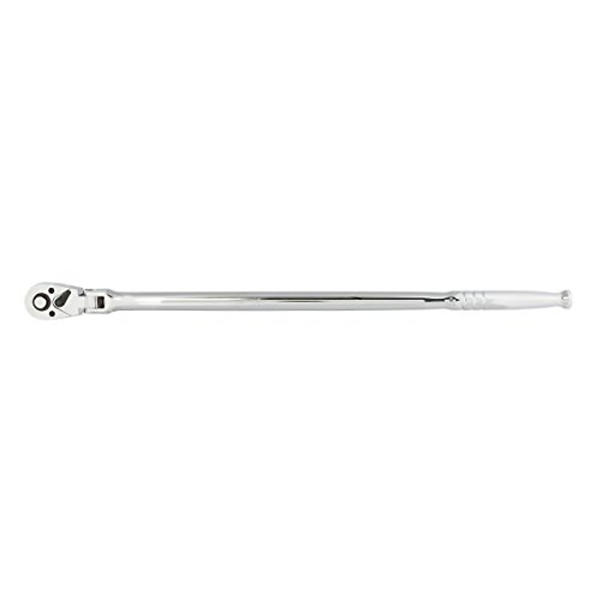 Steelman 18-Inch Long, 3/8-Inch Drive, 72-tooth Flex-Head Ratchet, Quick Release, Polished Chrome Finish, Chrome-vanadium Steel