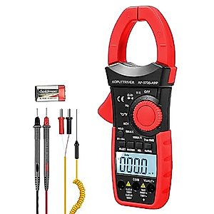AOPUTTRIVER AP-570S-APP Bluetooth Clamp Meter 1000A AC DC Amp Meter 6000 Counts Auto-ranging Clamp Meter for Amp, Volt, Ohm, Resistance, Capacitance, Continuity, Temperature Clamp-on Meter