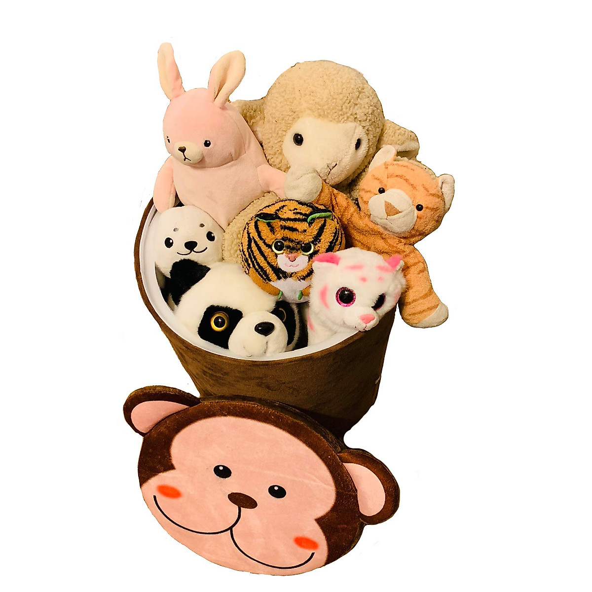 Storl Organizer Storage Stool for Toy and Cloth and Kids Stool (Tree, 12Wx13H)