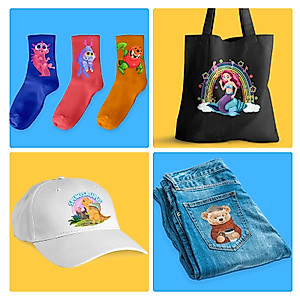 KASYU DTF Transfer Powder Film Kit for DTF Sublimation Printer,All-in-1 DTF Starter Kit- 8.8oz White Digital Hot Melt Adhesive&15 Direct to Film Pretreat Iron-on Transfer Paper Fabric