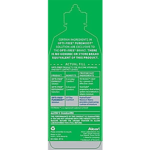 Opti-Free Puremoist Multi-Purpose Disinfecting Solution with Lens Case, 10-Ounces, 10 FL Oz (Pack of 1)