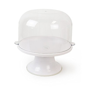 TSP by Architec Cake Decorating Turntable & Display, 3 tools in 1 Cake Stand, Decorate, Serve & Store