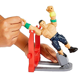 Mattel WWE John Cena Bend 'n Bash Stretching Action Figure with Accessories, 5.5-inch