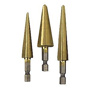High Speed Steel Stepless Drill Bit Set 3 Pc -USATM