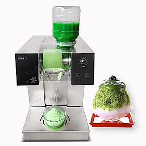 XURUIUS Korean Snowflake Ice Machine, Commercial Heavy-Duty Small Crusher, Milk Mango Smoothie Shaved Ice Machine, Smoothie Machine (120KG)