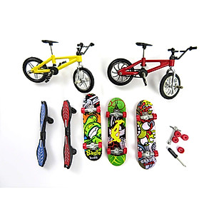 Remeehi Party Favors Educational Finger Toy Mini Finger Sports Skateboards/Bikes/Swing Board with Endoluminal Metallic Stents(send components and parts)