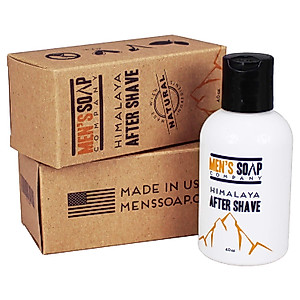 Aftershave for Men 4.0 oz After Shave Balm Made With Organic and Natural Vegan Plant Ingredients - Post Shave Lotion for Sensitive Skin Eliminates Razor Burns, Calms Irritation & Cools Skin, Himalaya