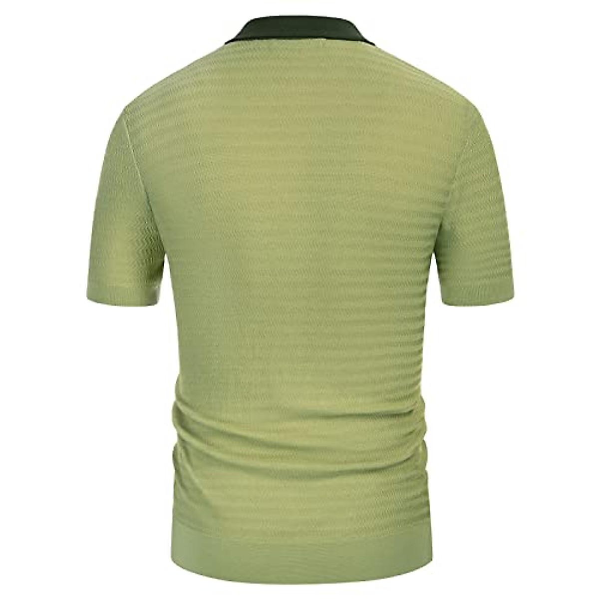 Mens 70s Shirt Short Sleeve Retro Shirts Vintage Stripe 50s Polo Tee Shirts