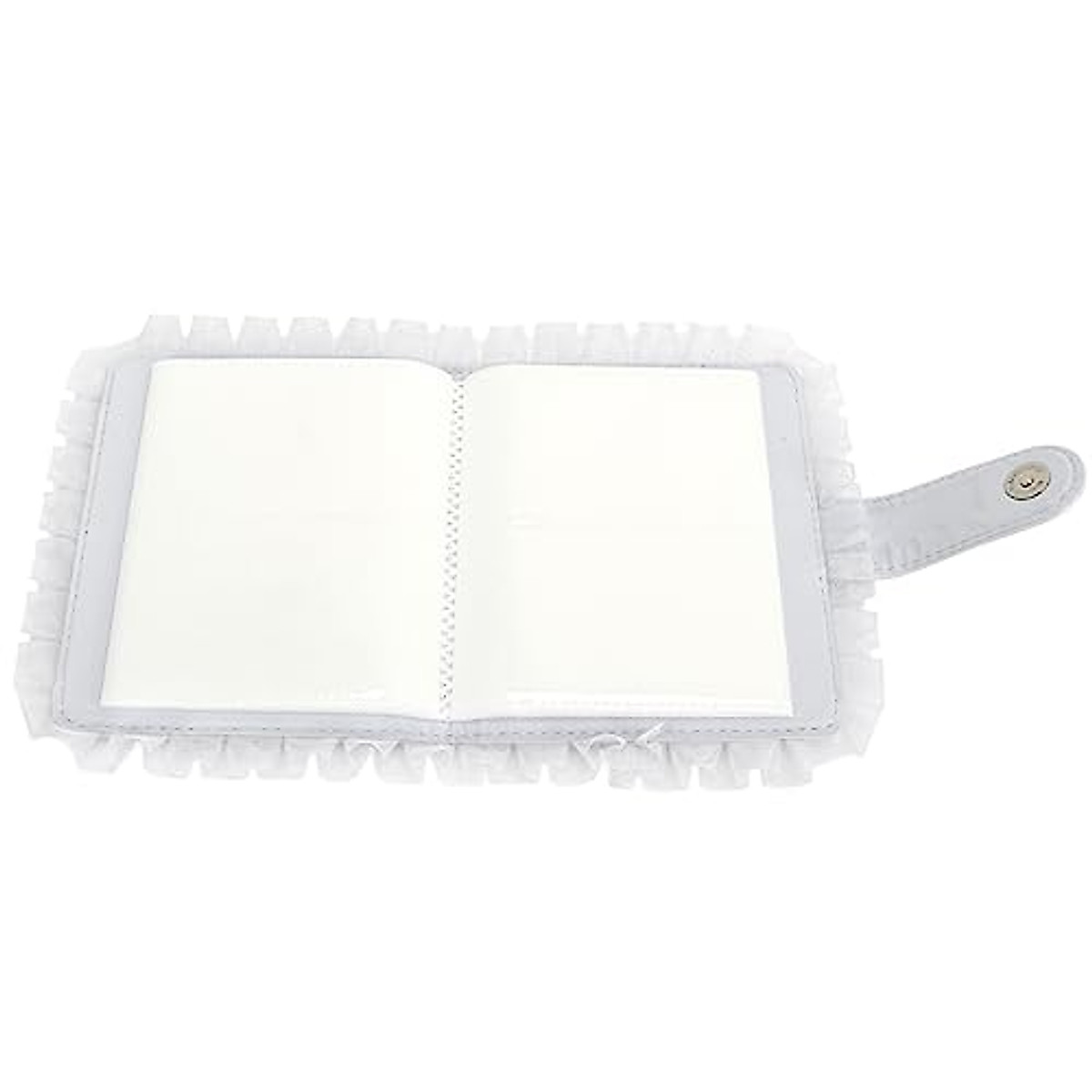 Camera Picture Album, High Transparency 64 Pockets Light Buckle Design Mini Film Photo Album for Display (White)