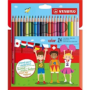 STABILO Color Wallet of 24 Colours - Coloured Pencil