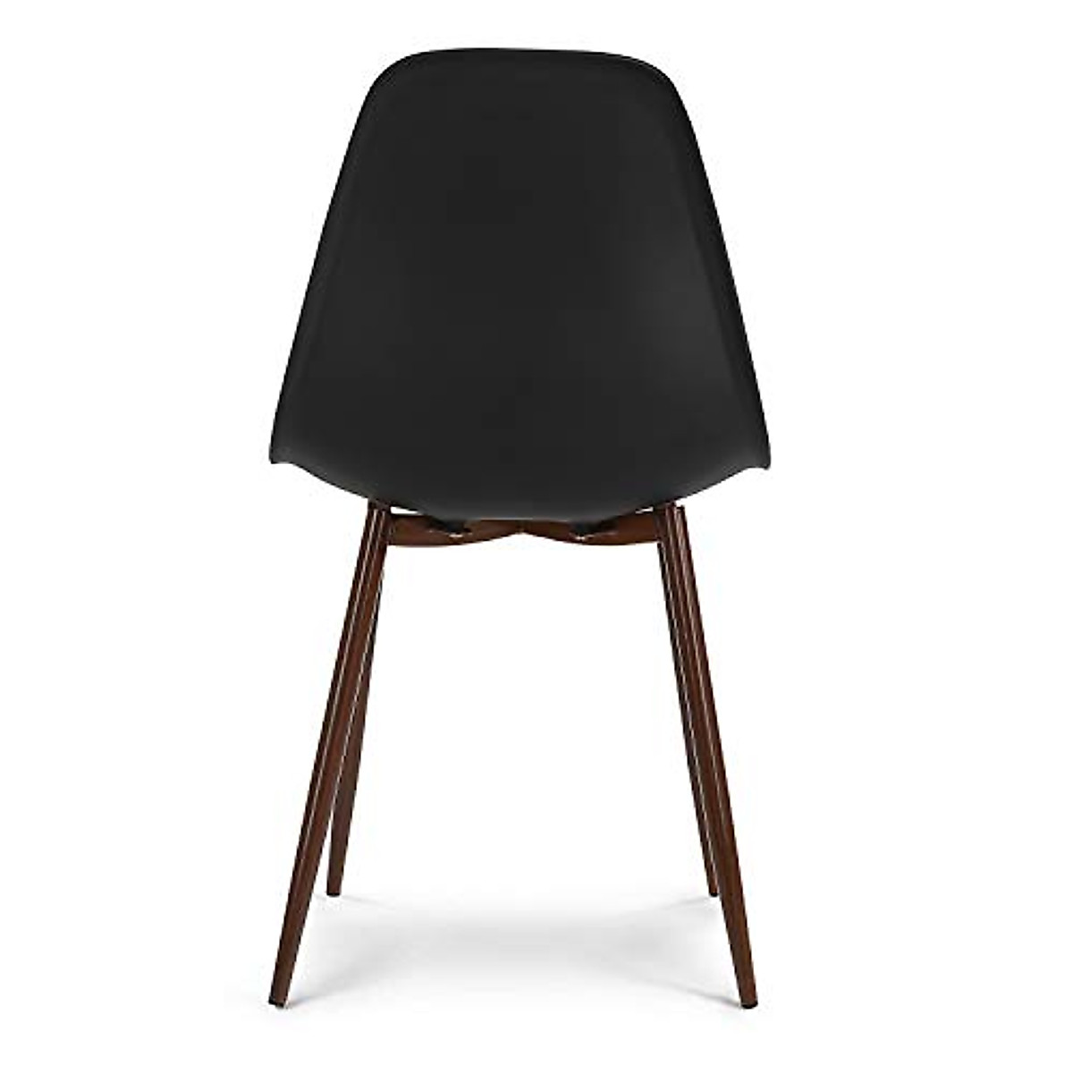 Poly and Bark Landon Sculpted Dining Chair in Black (Set of 4)