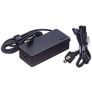 Lenovo 65w USB Type C Ac Adapter 4X20M26268 With 2 Prong Power Cord Included, Black In The Original Retail Packaging.