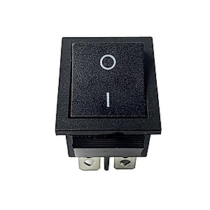 POWER PRODUCTS Direct Replacement 4 Pin On Off Black Switch Rocker for Predator 1800W 4000W 4375W 6500W for Champion 3500/4000W Open Frame Inverter Generator for Generac 0H3375028 Manual Recoil Start