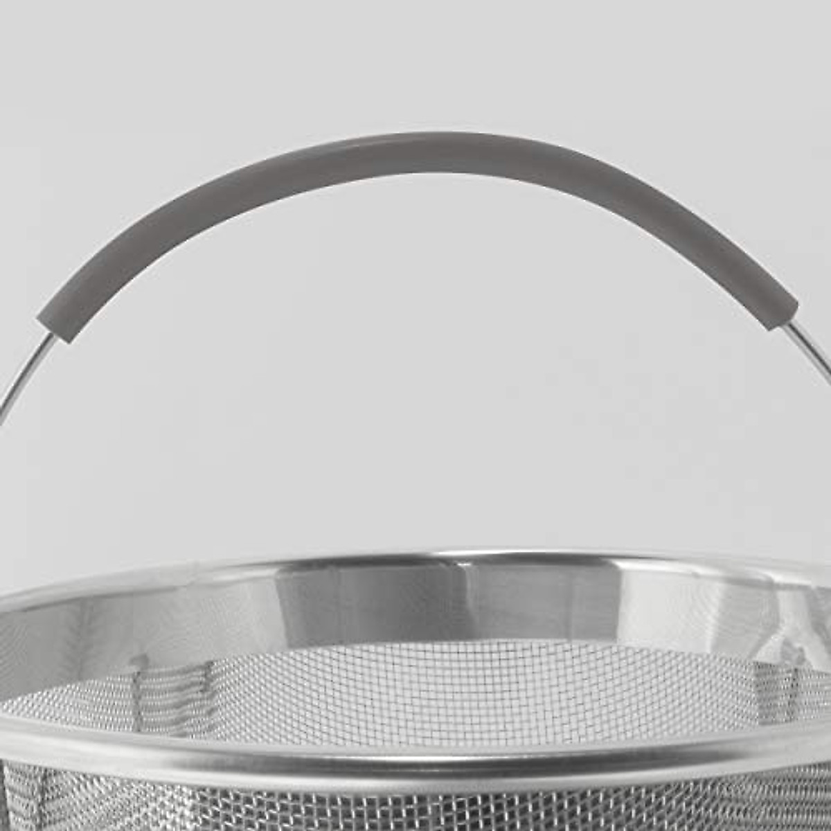 ExcelSteel 3.75 Qt, Rinse Drain Sift Sieve Kitchenware Perfect for Pressure Cookers Strainer Basket Insert, 8.25", Grey