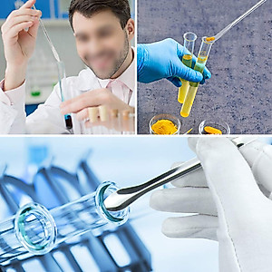 16 Pieces Stainless Steel Lab Spatula Micro Scoop Tweezers Set Laboratory Sampling Spoon Mixing Spatula for Powders