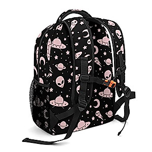 Alien Print Backpack Print Work Leisure Travel Schoolbag Adjustable Practical Gift Unisex Laptop Backpack