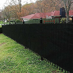 Black Shade Net 90% Sun Protection Shading Net with Grommet Garden Fence Privacy Screen Mesh Shade Cloth 2x3m 4x5m 4x6m 7x8m 3x5m ( Color : Black , Size : 1x4m )