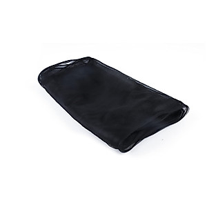 Bird Cage Seed Catcher, Large Airy Gauze Seeds Bird Cage Cover Guard Adjustable Bird Cage Cover Birdcage Seed Feather Catcher Universal Birdcage Parrot Bird Nylon Mesh Net Cover(XL-118x32 in, Black)