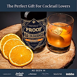 Old Fashion Cocktail Mix - Made with Real Ingredients & Cane Sugar - Orange Flavor - Fast, Easy, Delicious, Handcrafted Cocktail Syrup - - 16oz - 1 Bottle