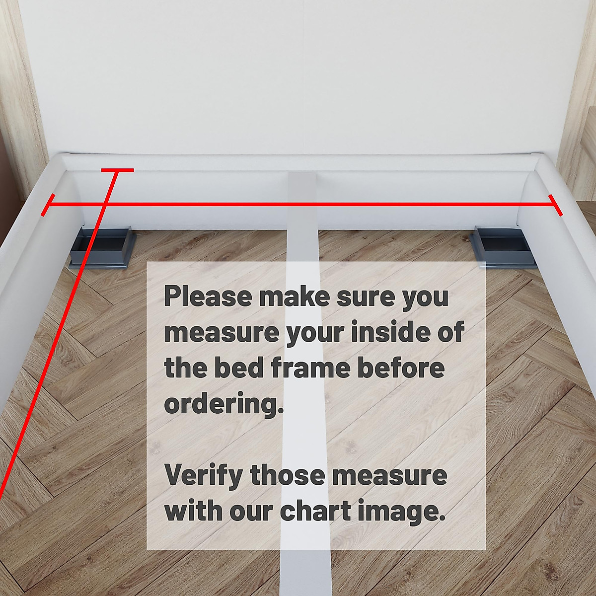 Mayton, 0.68-Inch Horizontal Mattress Support Wooden Bunkie Board/Bed Slats, Full, Beige
