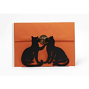 Mango Steam Tabletop Napkin/Tissue & Letter Holder For Home, Kitchen, Restaurants (Cat, Black)