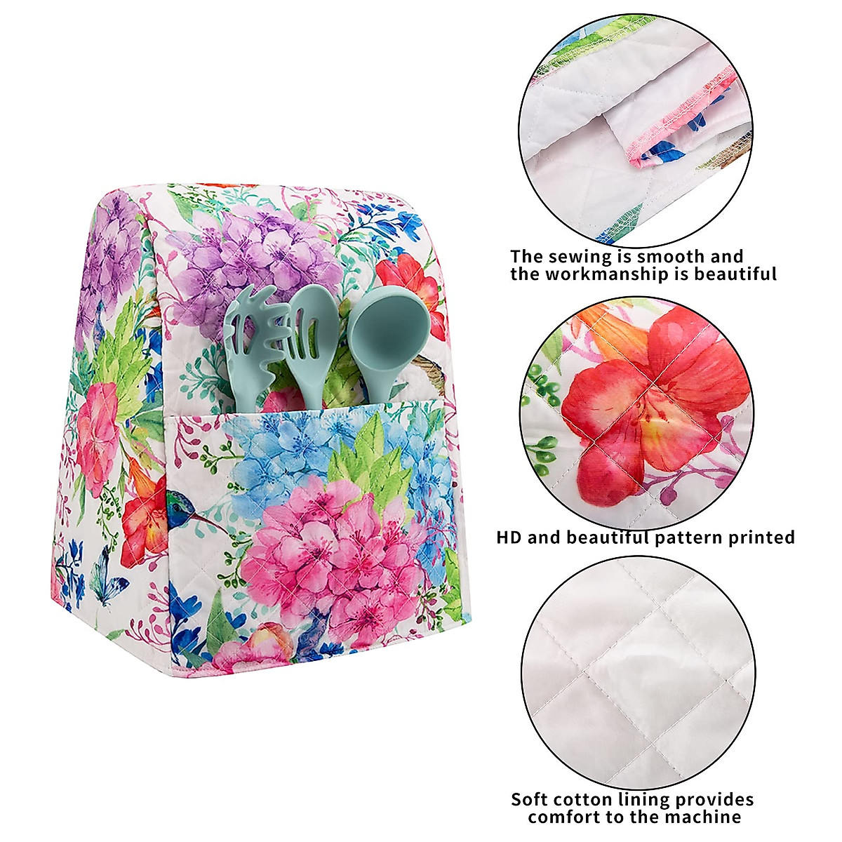 Kitchen Aid Mixer Cover,Kitchen Mixer Cover Compatible with 6-8 Quarts Kitchen Aid Hamilton Stand Mixer,Cover For Kitchen Aid Mixer,Kitchen Mixer Covers.Kitchen Aid Mixer Assecories (Bird)