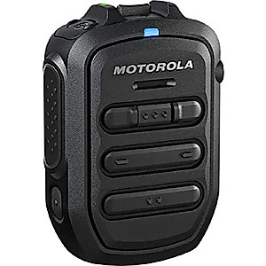 WM500 Bluetooth Remote Speaker Microphone Kit# PMMN4127 which Includes USB Charging Cable - Compatible with TLK100 & TLK150 PoC Two Way Radios - by Motorola Solutions