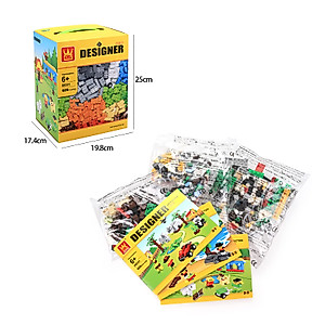 Wange Classic Brick Box 625Pieces Building Block Kit for Creative Play A Great Holiday Present Idea for Christmas Educational Toy for Child