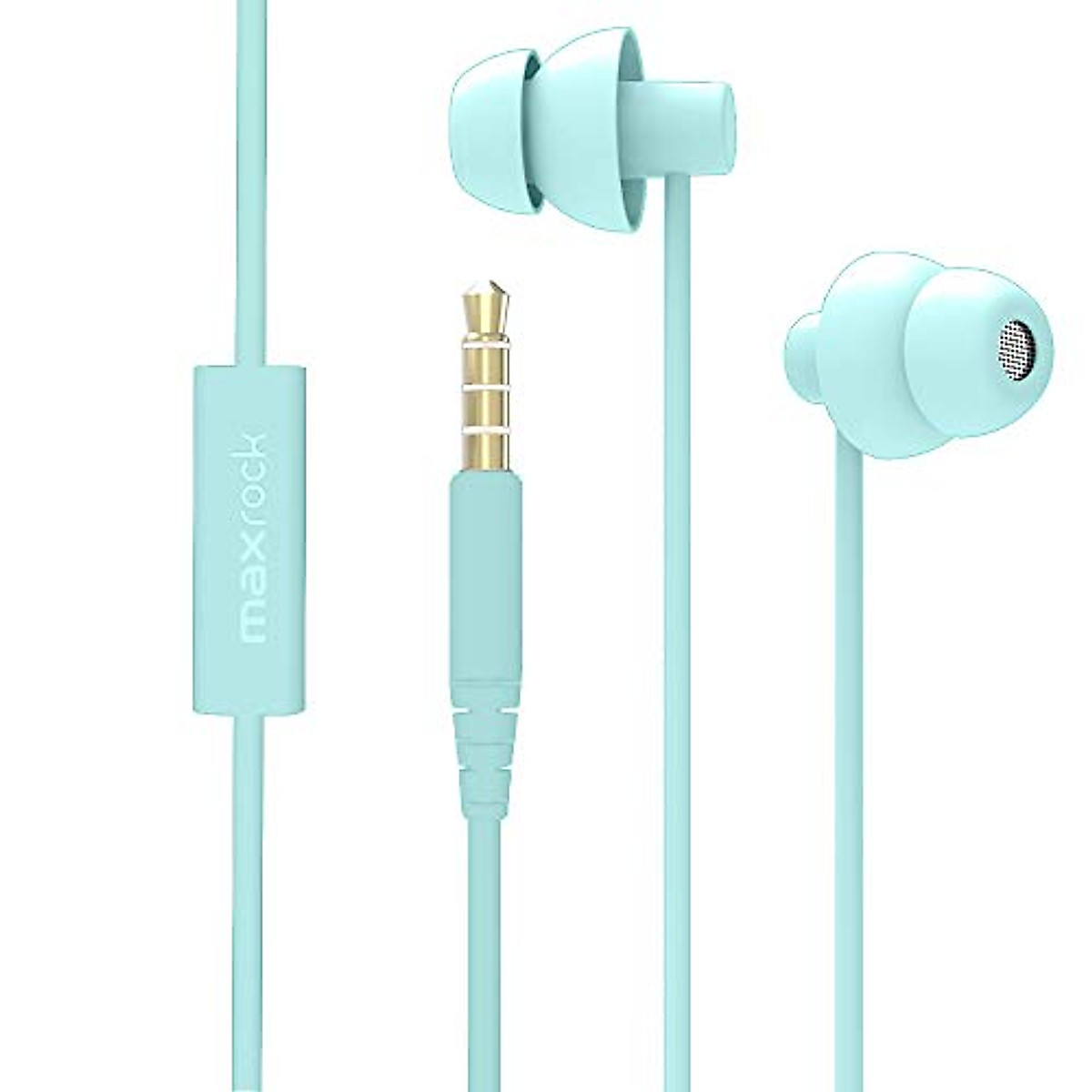 Sleep Soundproof Earbuds Headphones, Noise Isolating Soft Earbuds for Sleeping, Nighttime, Insomnia, Side Sleeper, Snoring, Travel, Meditation & Relaxation (Light Green)