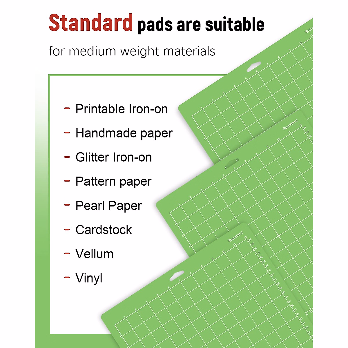 Colemoly 12x12 Cutting Mat 9 Pack Standard for Cricut Maker/Maker 3/Explore 3/Air 2/Air/One Cut Cards 2 Pack Scraper Green Grip Sticky Cricket Replacement Accessories Pad for Supplies,Quilting