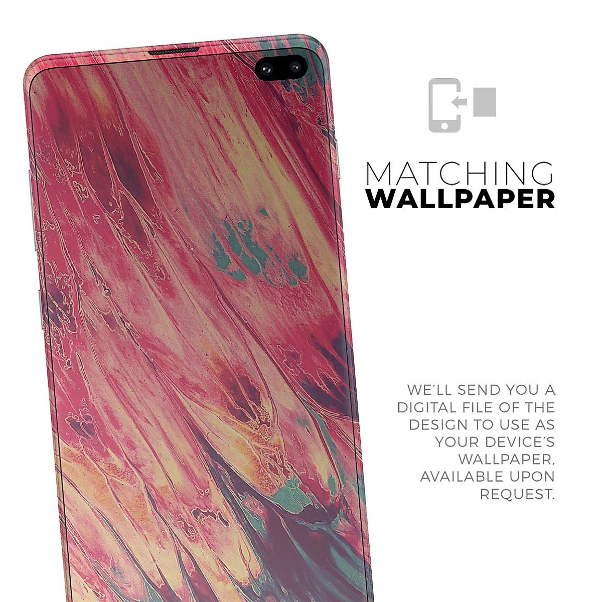 DesignSkinz Liquid Abstract Paint Remix V96 Protective Vinyl Decal Wrap Skin Cover Compatible with The Samsung Galaxy S20 (Screen Trim & Back Glass Skin)