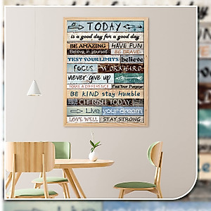 Minatee Excitation Language Inspirational Diamond Art Painting Kits for Adults 5D DIY Kits Diamond Art Painting Crafts for Adults Beginner Home Wall, 14 x 18 Inch