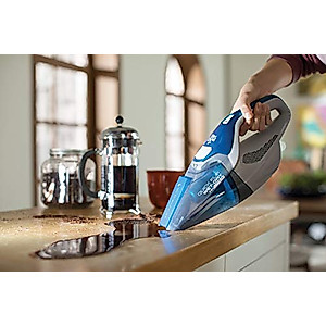 Dirt Devil QuickFlip Wet Dry Held Cordless Vacuum Cleaner, Rechargeable Small Hand Vac, Lightweight, BD30225, Blue, No Size