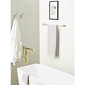 Amerock H55451CZ | Noble Double Prong Decorative Wall Hook | Champagne Bronze Hook for Coats, Hats, Backpacks, Bags | Hooks for Bathroom, Bedroom, Closet, Entryway, Laundry Room, Office