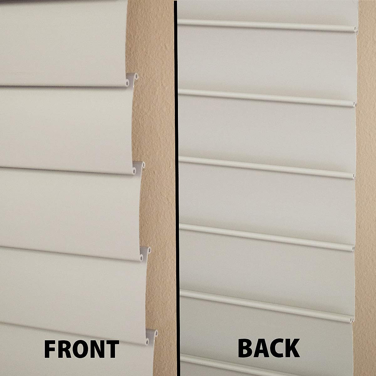 2-inch Flat Slat Faux Wood Cordless Room Darkening Blind for Windows - Starting at $18.97 - (Over 1,000 Custom Sizes) Faux Wood Blinds, Window Blinds Cordless, Gray - 22" W x 60" H