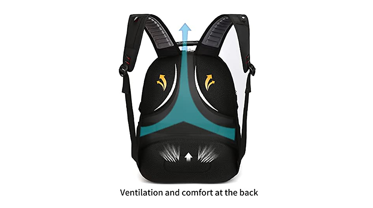 SHRRADOO Large Travel Laptop Backpack with USB Charging