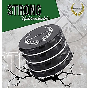 LEGIONARYS Spice & Herb Manual Grinder 2.4” – Durable and Easy Grip Herb Grinder